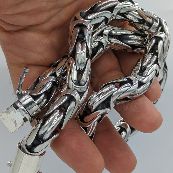 10mm Bali Chain with BOX Clasp – SilverWow™