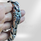 Timeless Elegance: 25mm Wide Reverse Lock Curb Chain - 22 oz+ – SilverWow™
