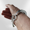 Silver Handcuffs Bracelet - Real HandCuff Look - | Silverwow.net ...