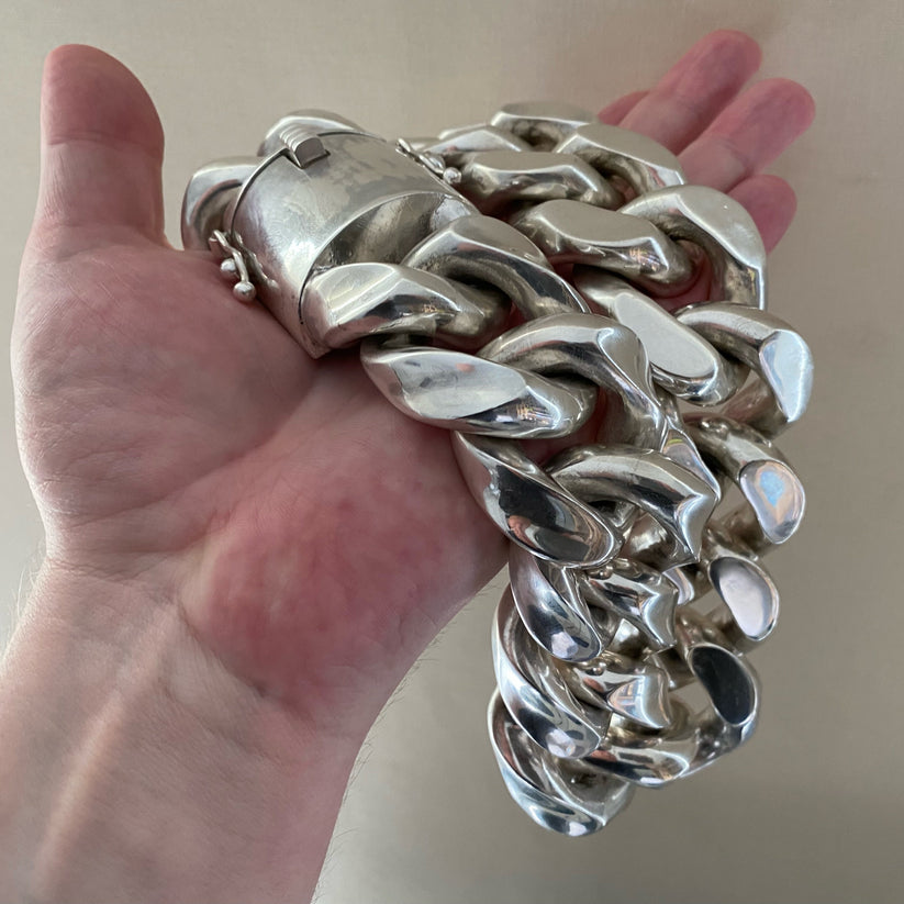 40mm Miami Cuban Link Necklace - 2.7 KG, Biggest & Heaviest | Silverwow ...