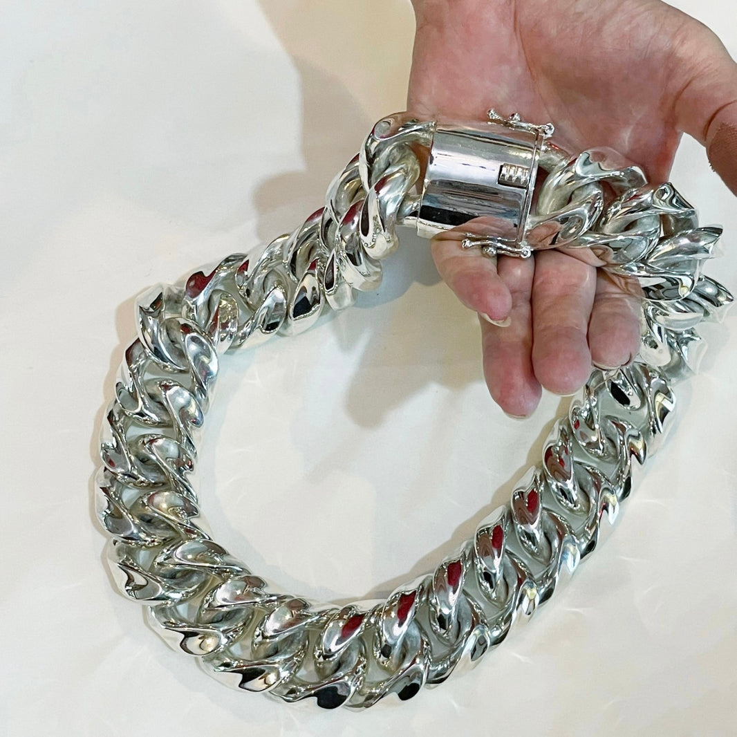 Heaviest Mens Silver Necklaces Chains - Big, Chunky, Thick & Heavy ...