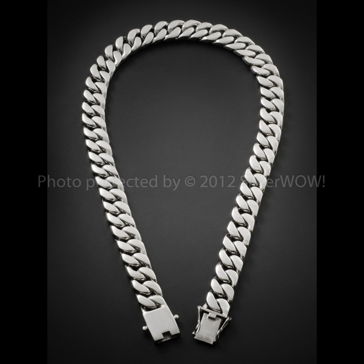 Silver Cuban Link Necklace - 15mm Wide | Silverwow.net – SilverWow™