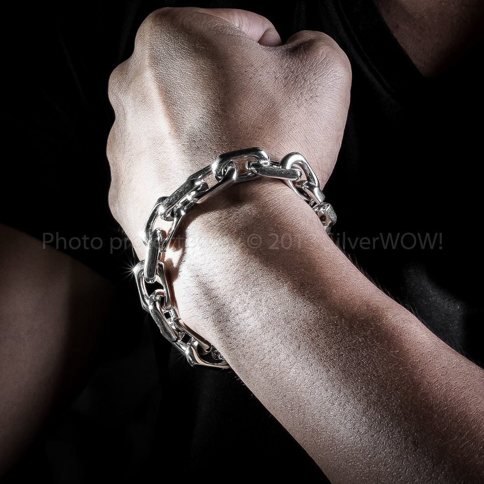 12mm Chain Link Bracelet – SilverWow™