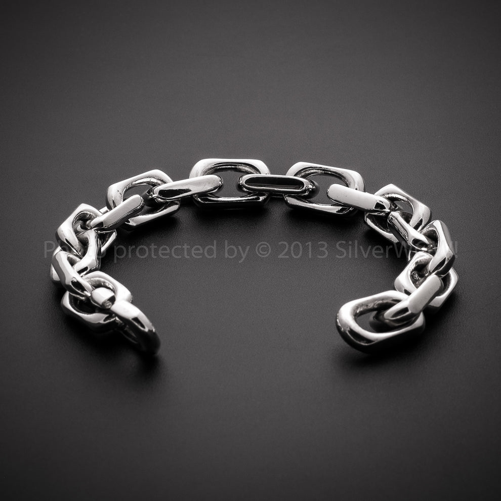 12mm Chain Link Bracelet – SilverWow™