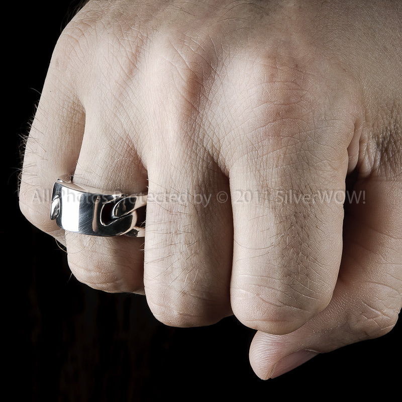 Heavy Chunky Mens Silvers Rings | Silverwow.net – SilverWow™