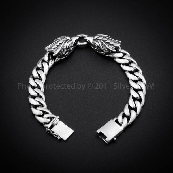 Eagle Head Bracelet - 925 Solid Sterling Silver – SilverWow™