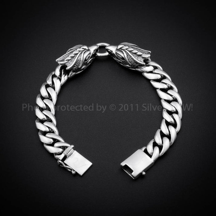Eagle Head Bracelet - 925 Solid Sterling Silver – SilverWow™