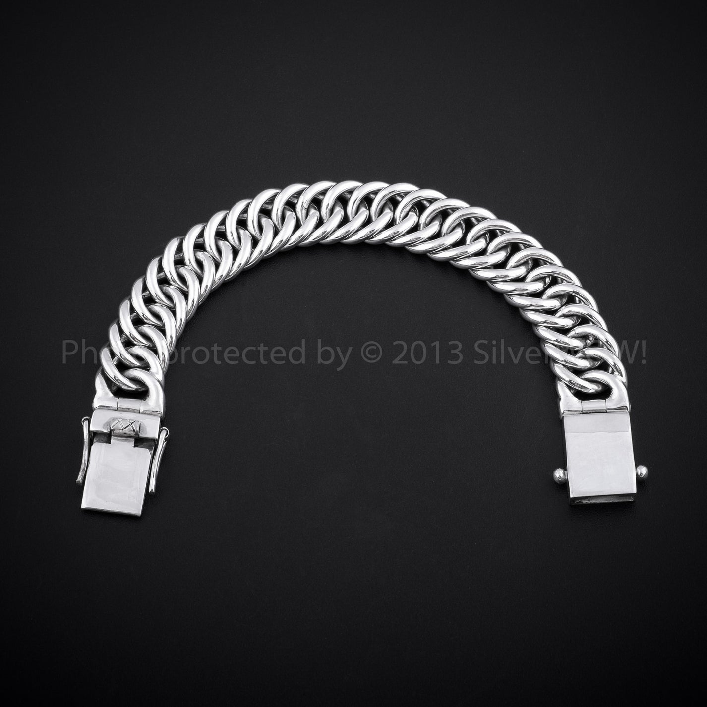 Double Curb Link Bracelet | 20mm Wide – SilverWow™