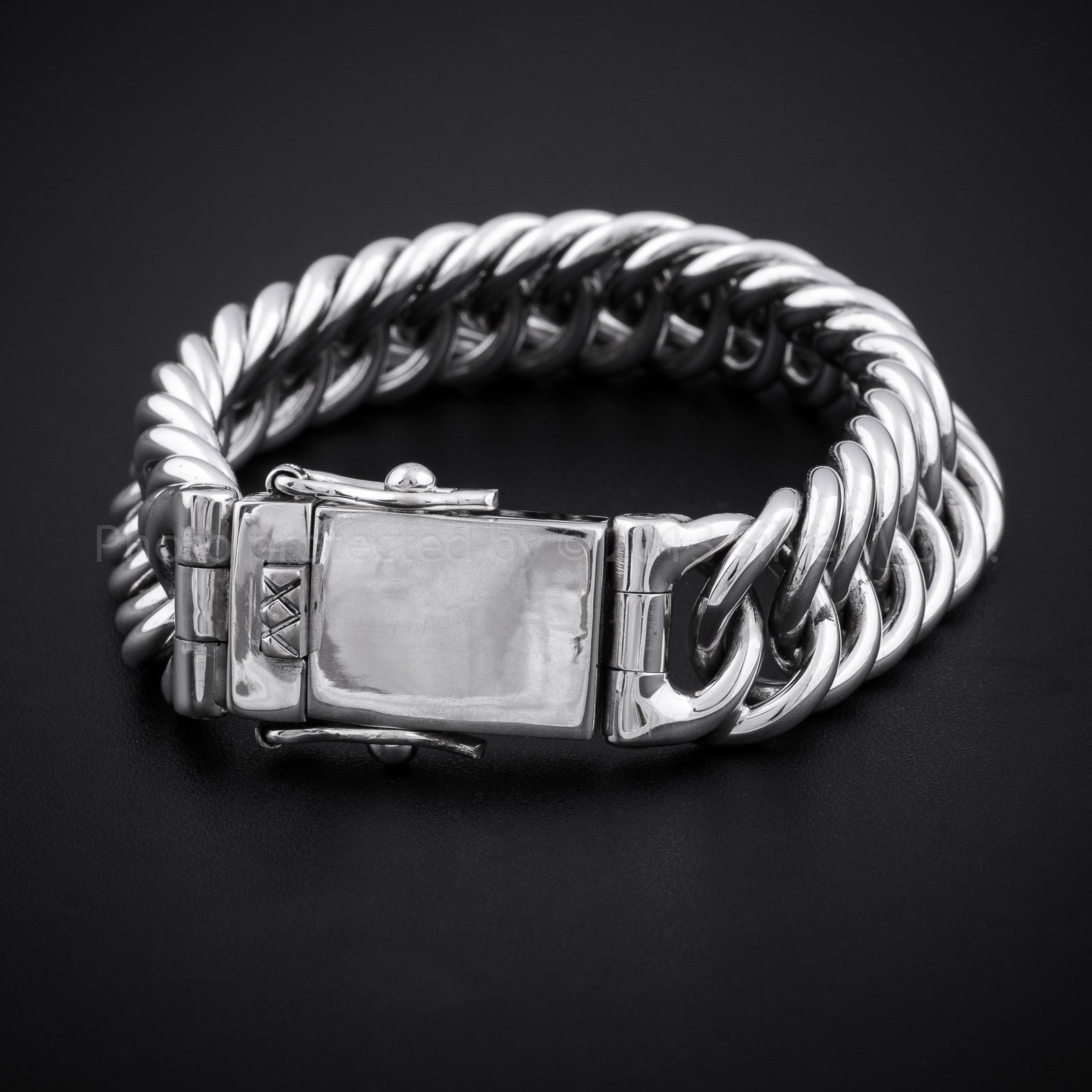 Double Curb Link Bracelet | 20mm Wide – SilverWow™