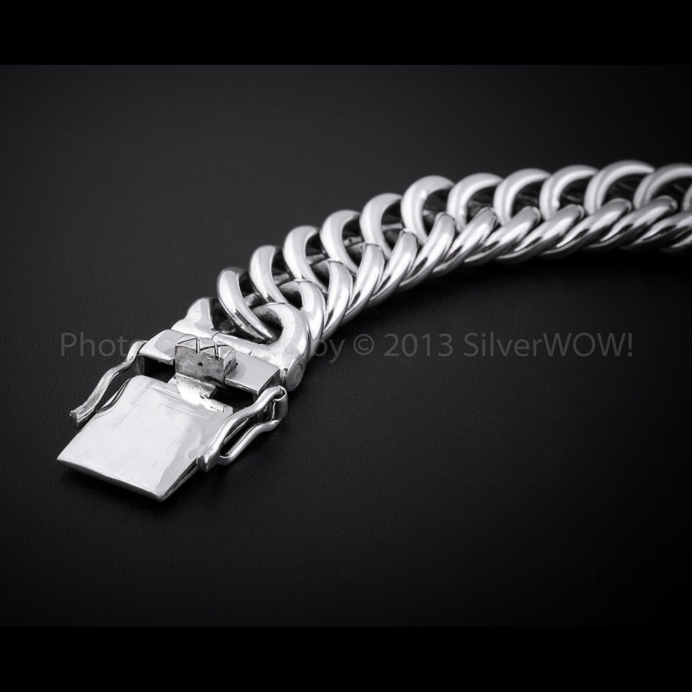 Double Curb Link Bracelet | 20mm Wide – SilverWow™