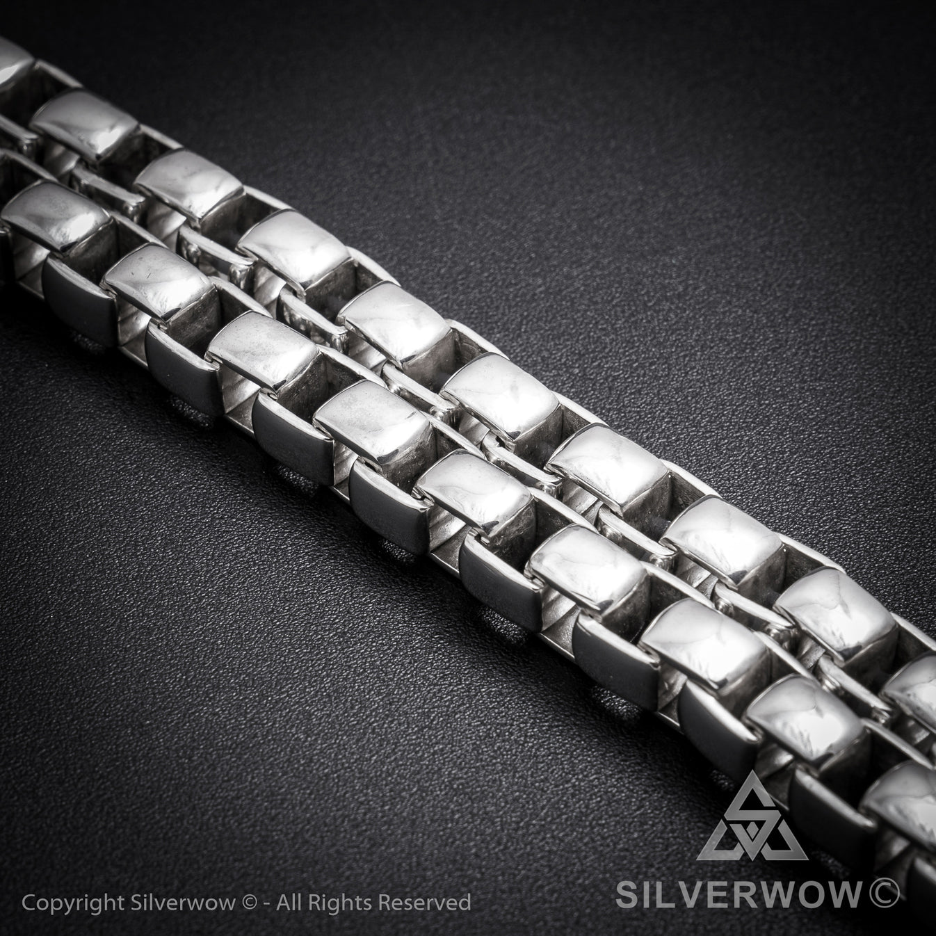10mm Box Chain Link Mens Silver Necklace | Silverwow.net – SilverWow™
